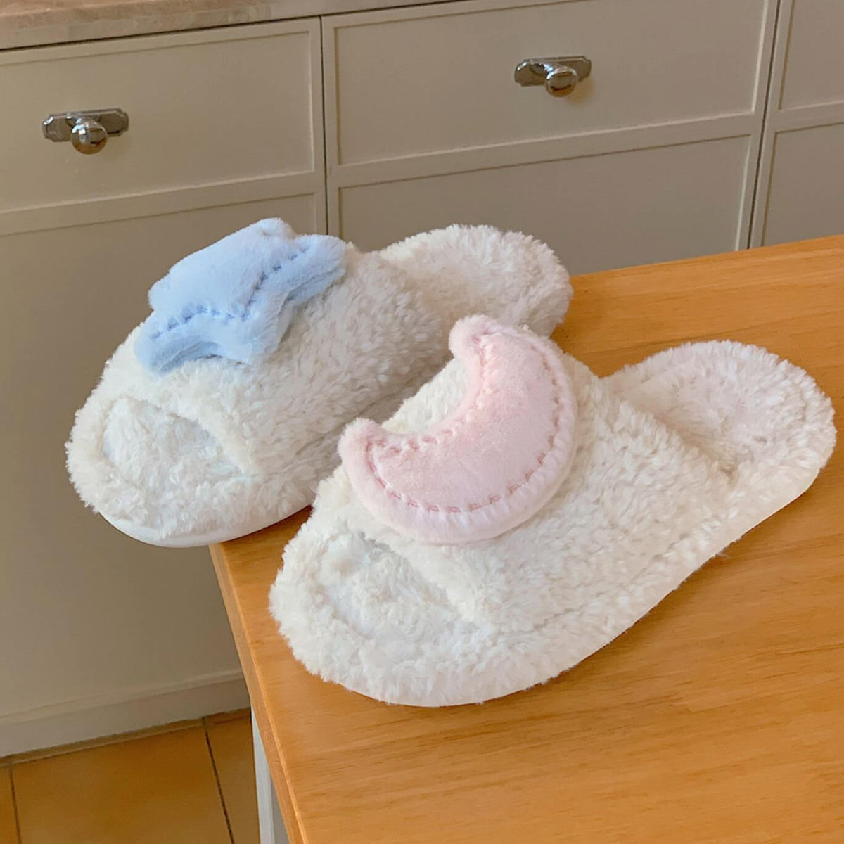 Cute Star Moon Slippers