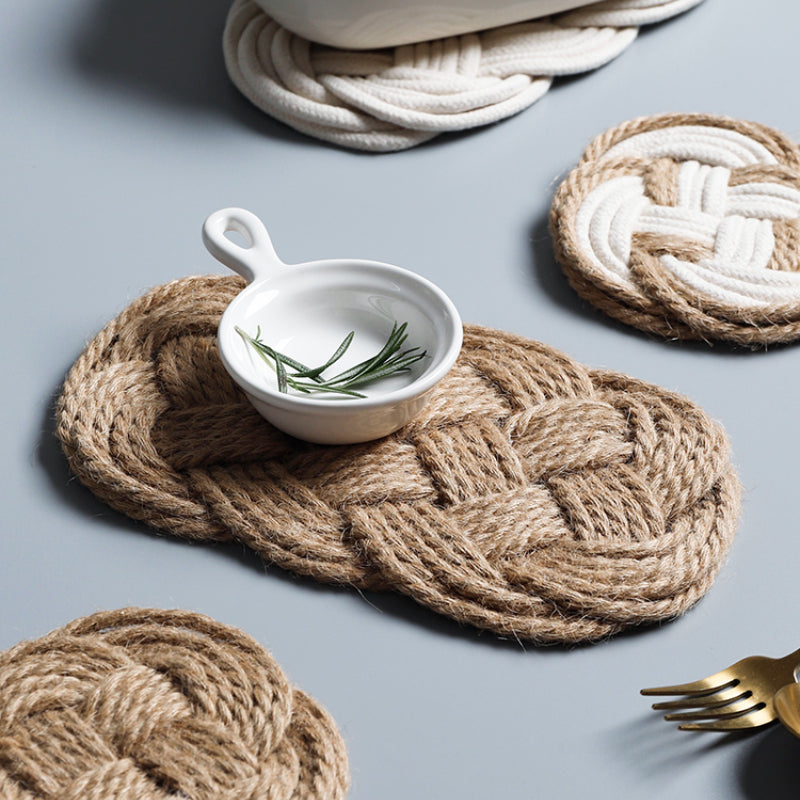 Woven Insulated Coasters - Stylish and Protective Drink Coasters for ...